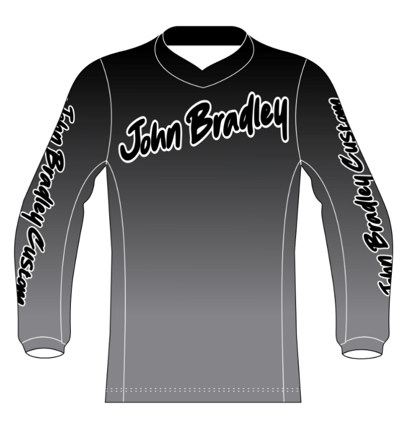 SIGNATURE GREY FADE JERSEY – John Bradley Custom